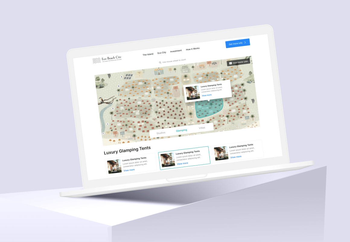 Interactive Booking Map - Web Design and Development Agency.